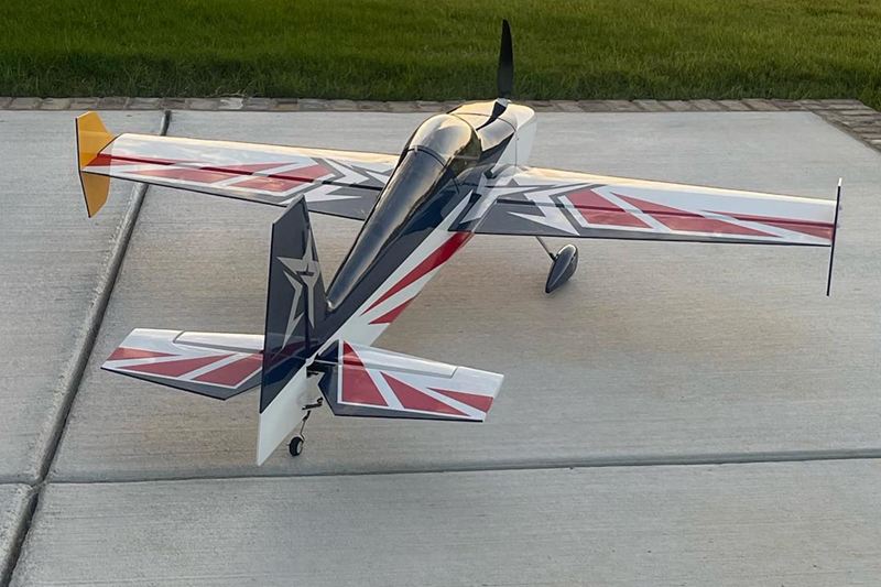 AJ Aircraft 51" Slick 540 ARF - red/blue AJ0006RB, Model Shop Leeds